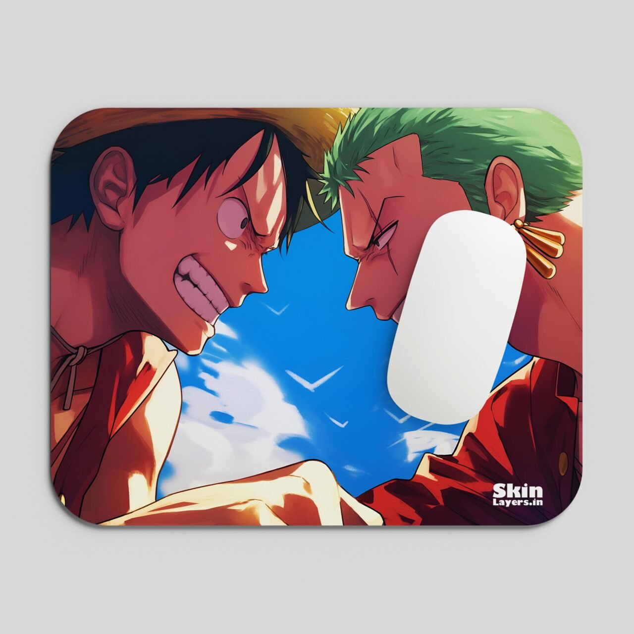 One Piece Luffy Zoro mouse pad - Skin Layers
