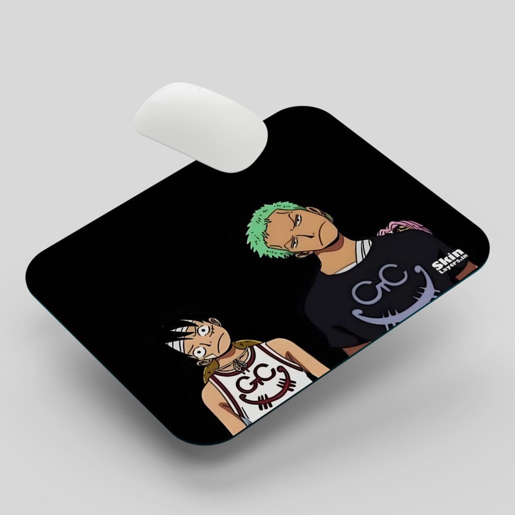 One piece confused luffy zoro mousepad - Skin Layers