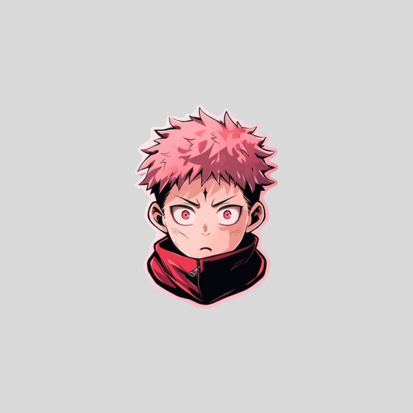 Aesthetic yuji itadori jujutsu kaisen sticker - Skin Layers