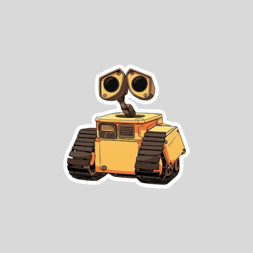 Wall e aesthetic sticker - Skin Layers